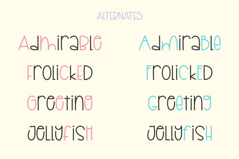 Kismet Font, Hand Drawn Handwritten Font, Cute Playful Quirky Typeface ...