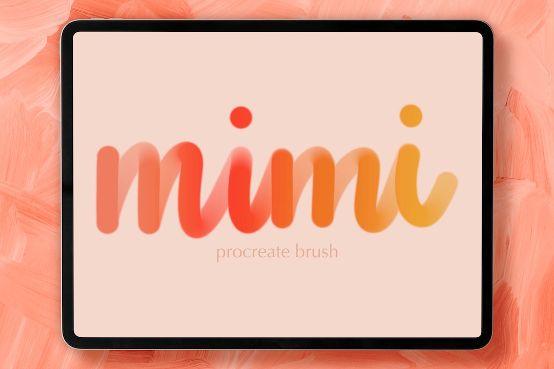 Mimi Lettering Procreate Brush, Calligraphy Brush (digital Download) - Etsy