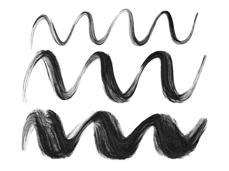 Jackie Calligraphy Brush, Texture Brush for Procreate (digital Download ...