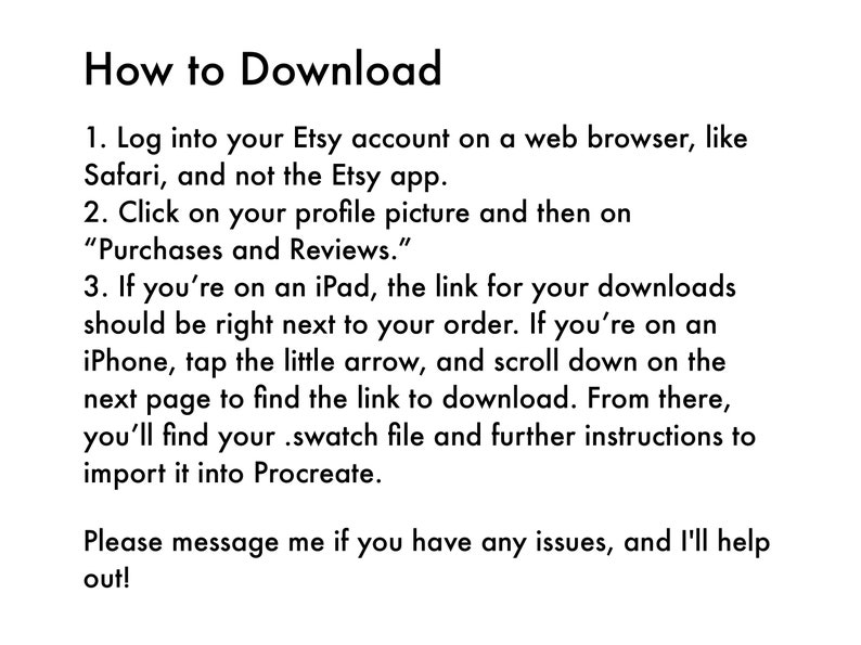 Beach Boardwalk Procreate Palette, 30 Summer Colors (digital Download ...