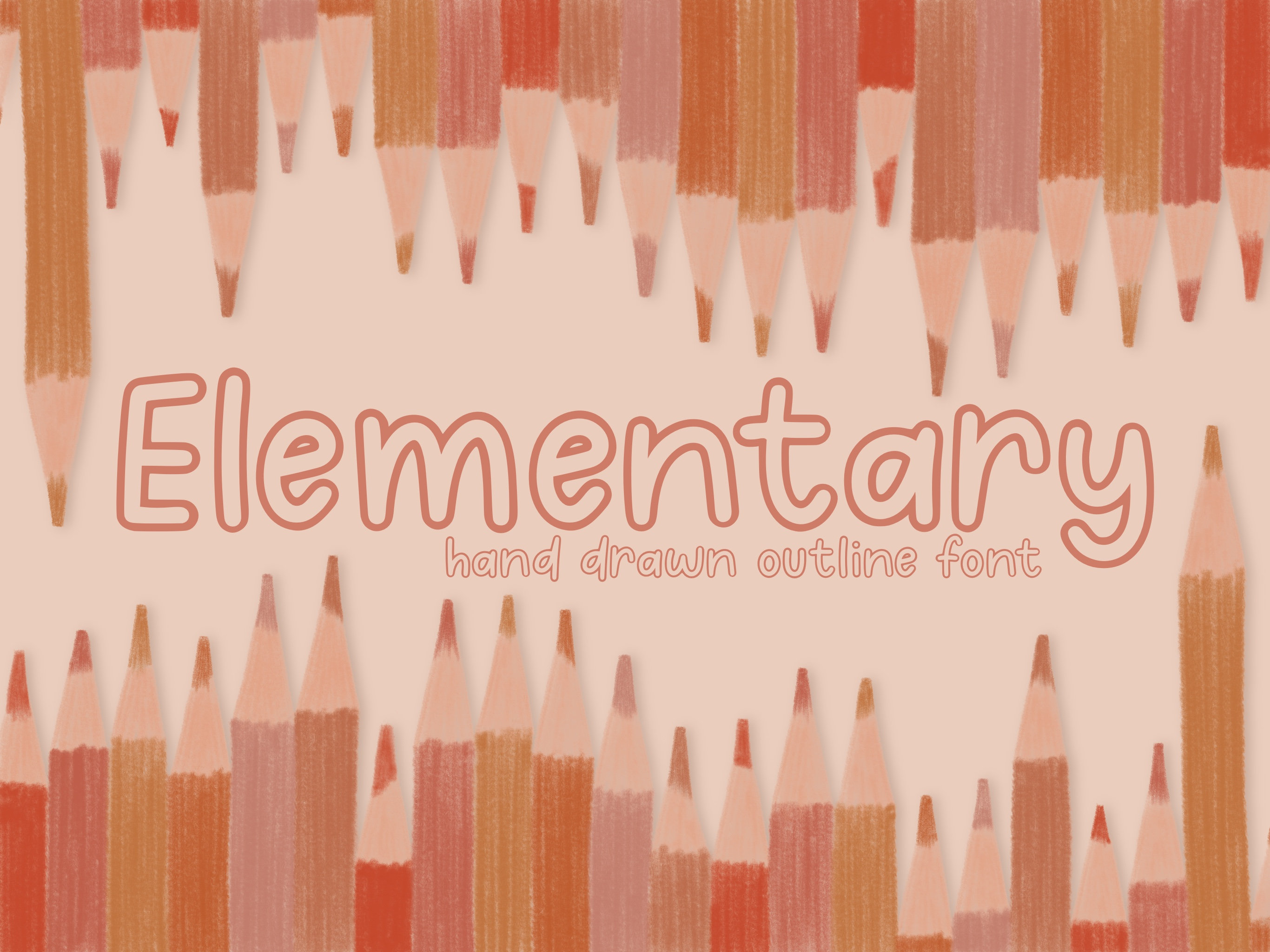 Elementary Font Hand Drawn Font Handwritten Font Instant | Etsy