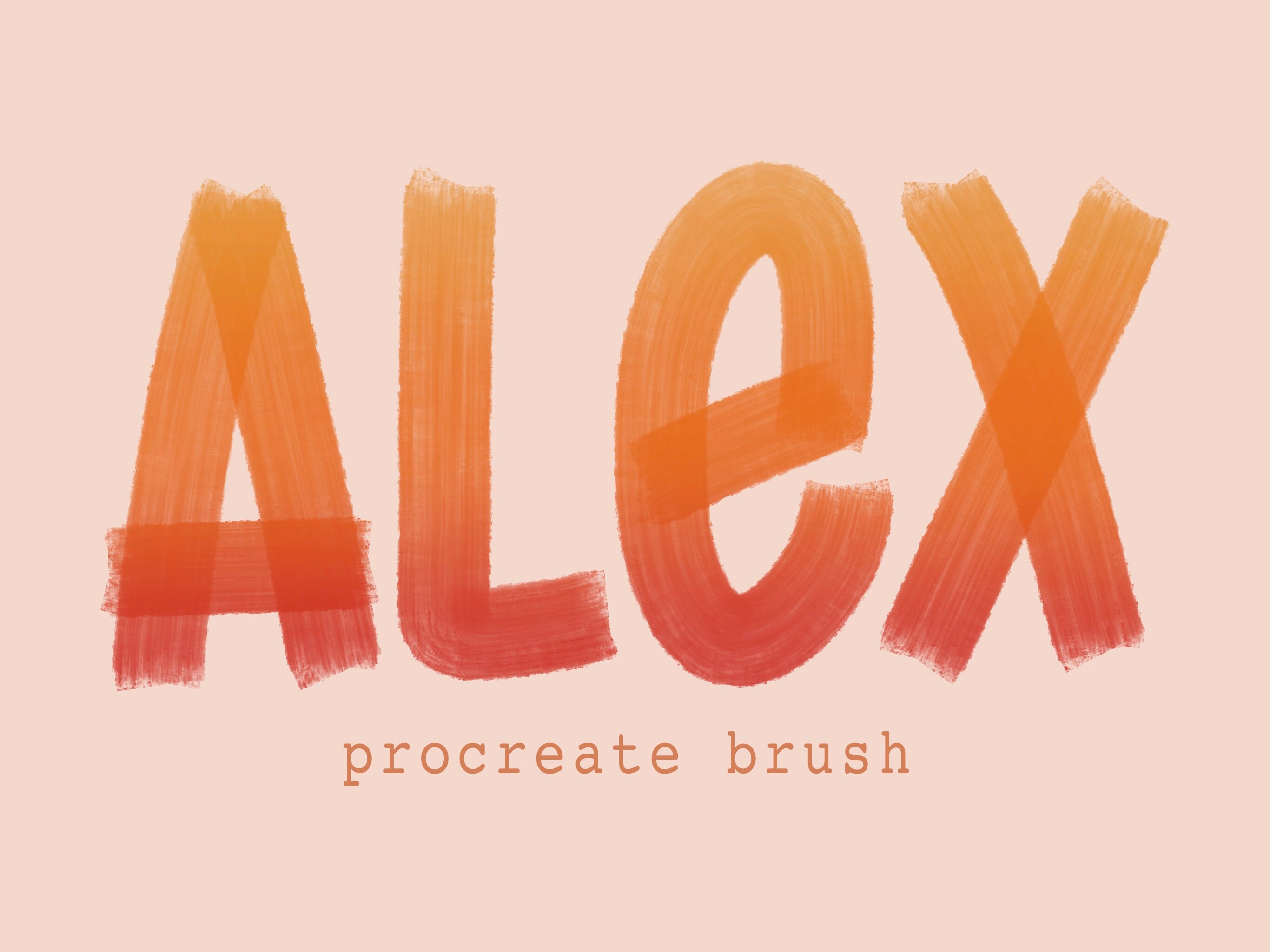 Alex Calligraphy Brush Digital Brush Instant Download | Etsy