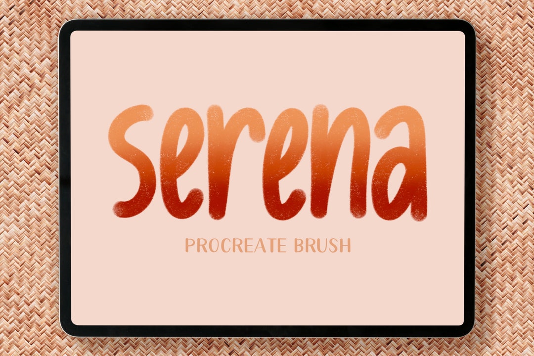 Serena Calligraphy Brush, Digital Brush, Instant Download, Lettering ...