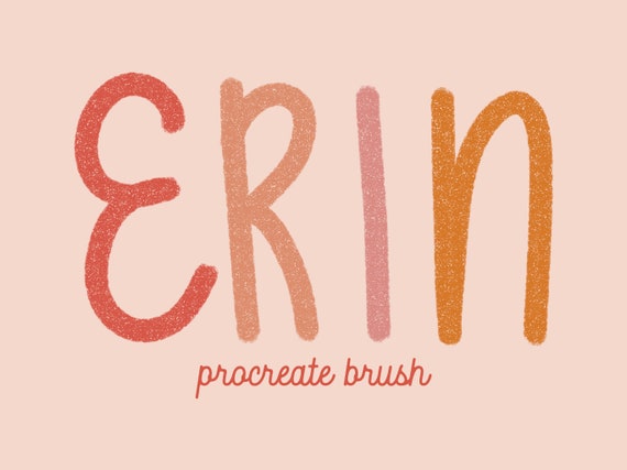 Erin Calligraphy Brush Digital Brush Instant Download | Etsy
