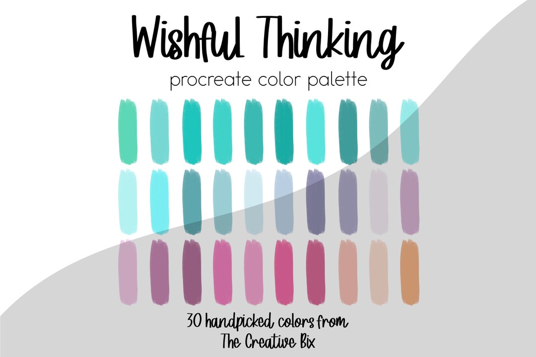 Wishful Thinking Procreate Color Palette, 30 Colors (digital Download ...