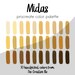 Midas Touch Procreate Palette 30 Colors Color Palette - Etsy