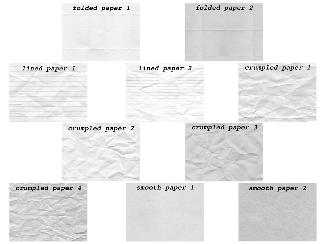 Paper Texture Brushes Procreate Brushset Digital Download | Etsy