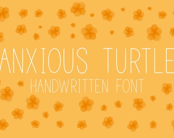Handwritten All Caps Font - Etsy