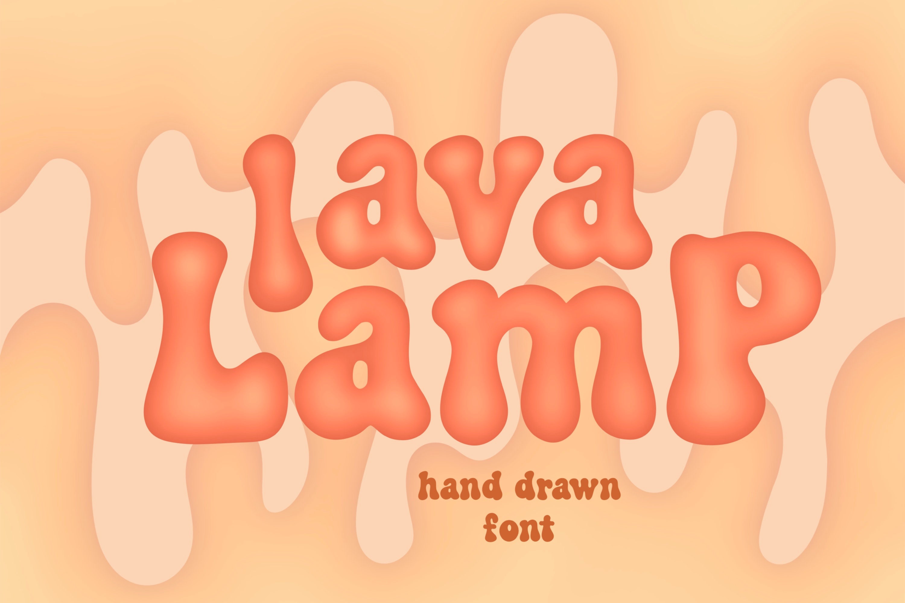 Lava Lamp Font Hand Drawn Font Handwritten Font Instant - Etsy