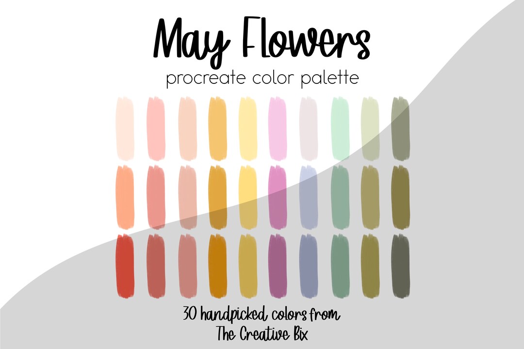 May Flowers Procreate Palette, 30 Colors, Color Palette, Procreate ...