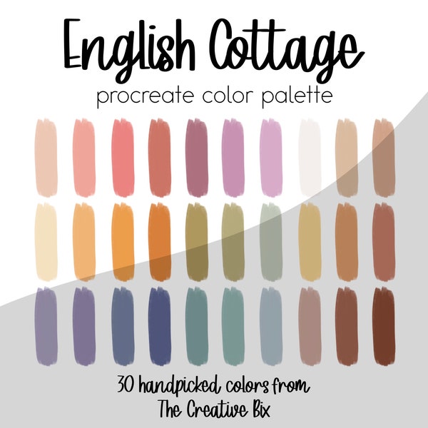 English Cottage Color Palette - Etsy