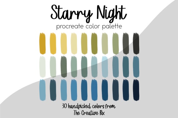 Starry Night Colour Palette