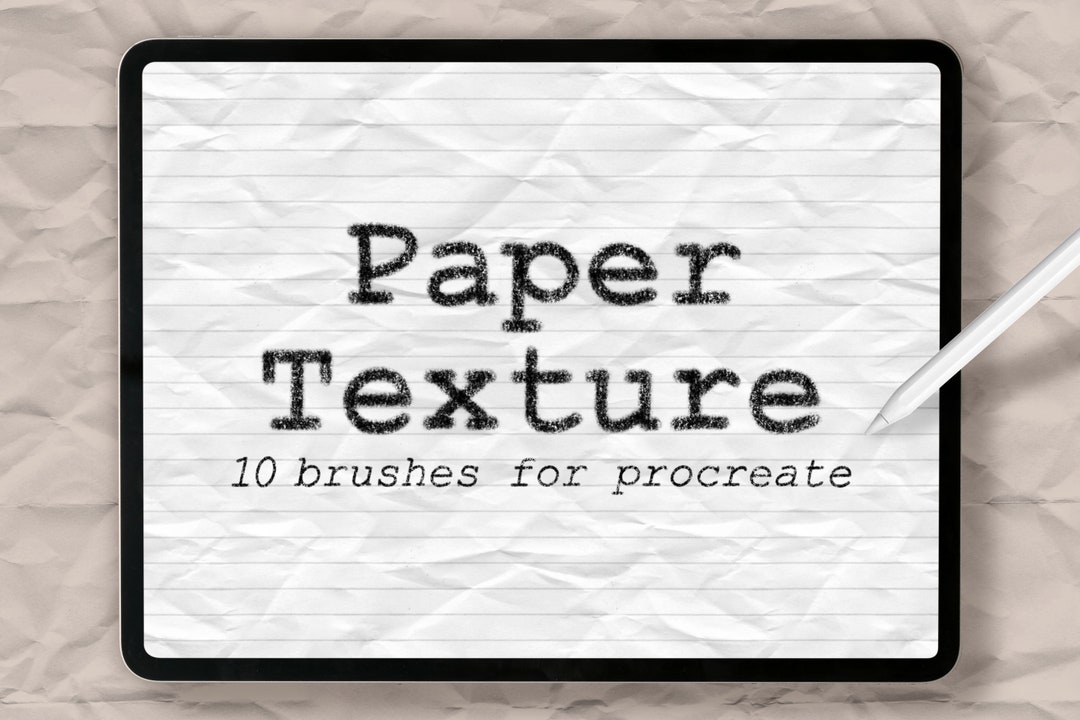 Paper Texture Brushes, Procreate Brushset, Digital Download, Instant ...