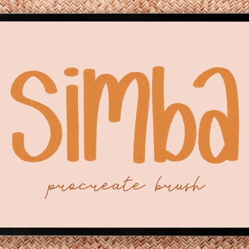 Simba Calligraphy Brush Digital Brush Instant Download - Etsy
