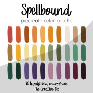 Spellbound Procreate Palette, 30 Colors, Color Palette, Procreate ...
