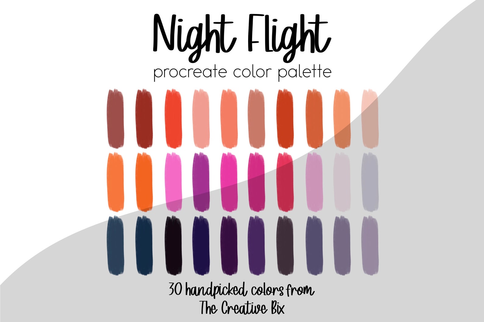 Night Flight Procreate Palette 30 Colors Color Palette - Etsy
