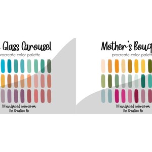 Spring Color Palette Bundle for Procreate, 420 Colors, Swatches ...