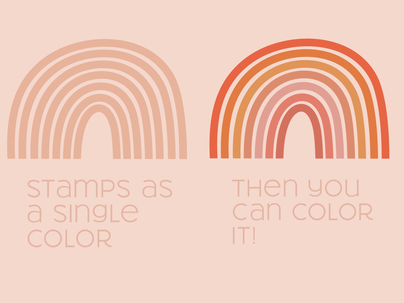 Rainbow Stamp Brush Bundle 24 Stamps Procreate Brushes - Etsy