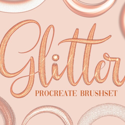 40 Glitter Procreate Brushes Metallic Procreate Texture Etsy 