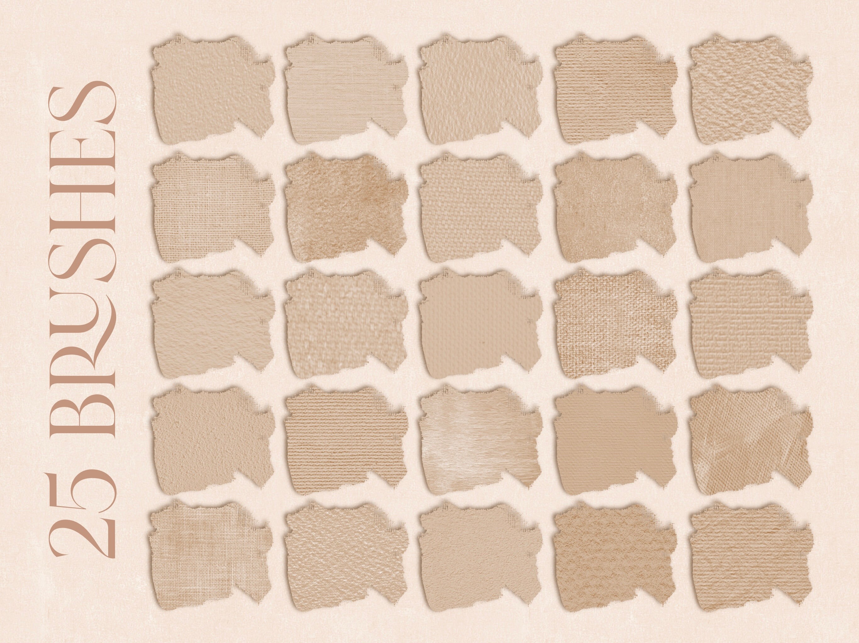 Canvas Texture Brushes, Vol. 1, Procreate Brushset, Digital Download ...