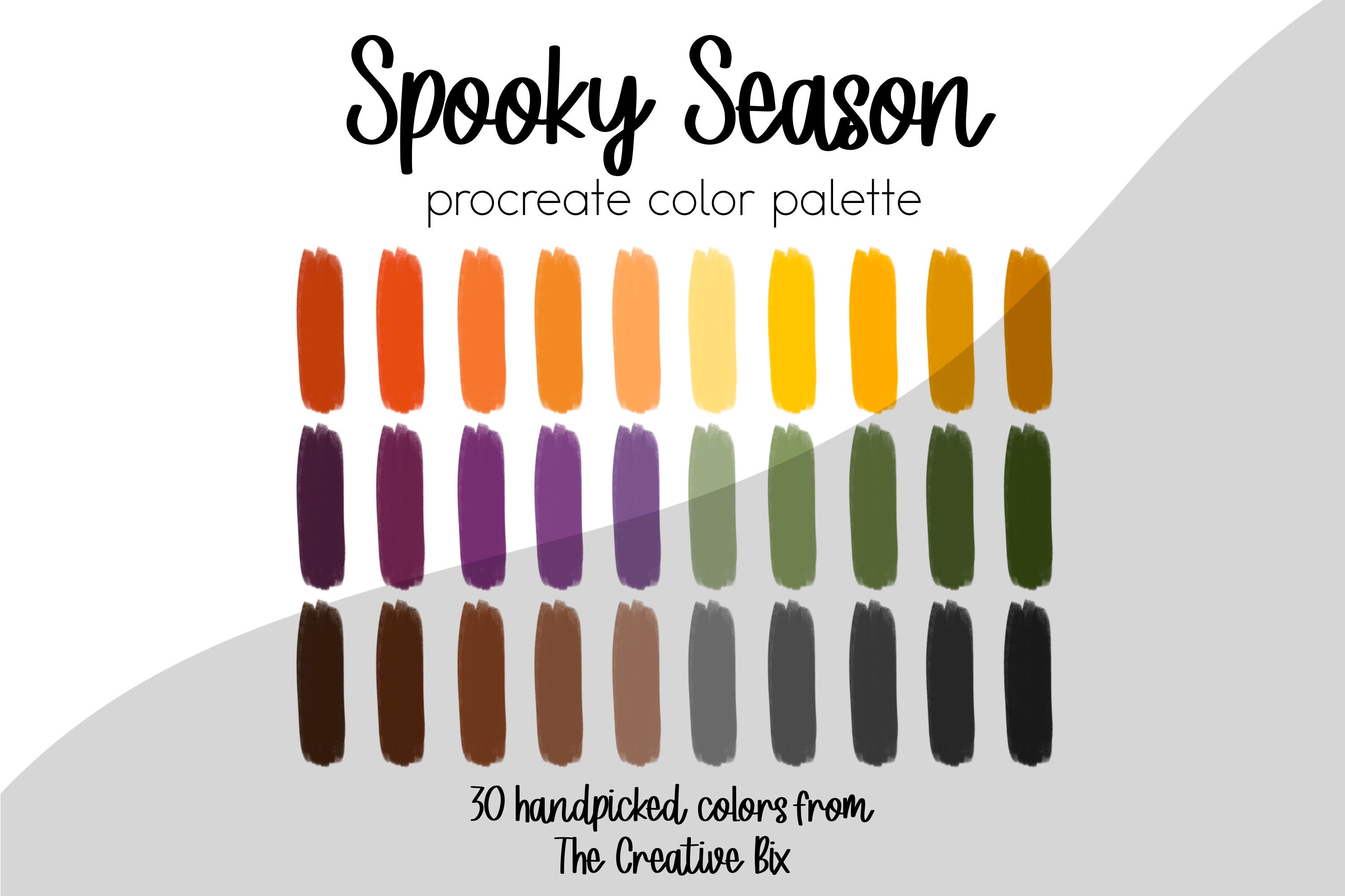 Spooky Season Procreate Palette 30 Colors Color Palette - Etsy UK