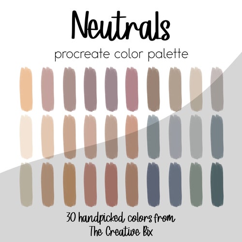 Promenade Procreate Palette 30 Colors Color Palette - Etsy