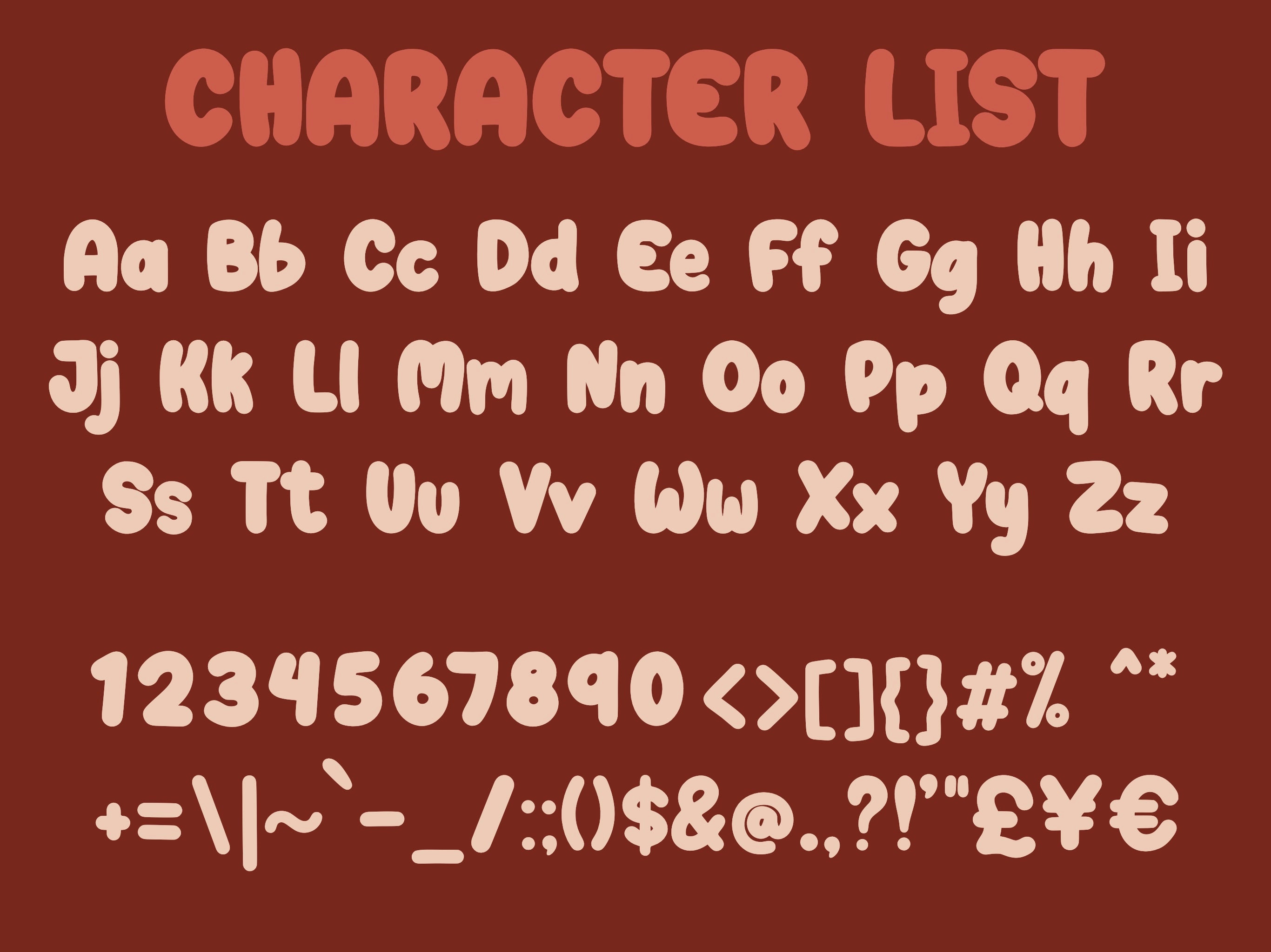 Chubby Bunny Font Hand Drawn Font Handwritten Font Instant - Etsy