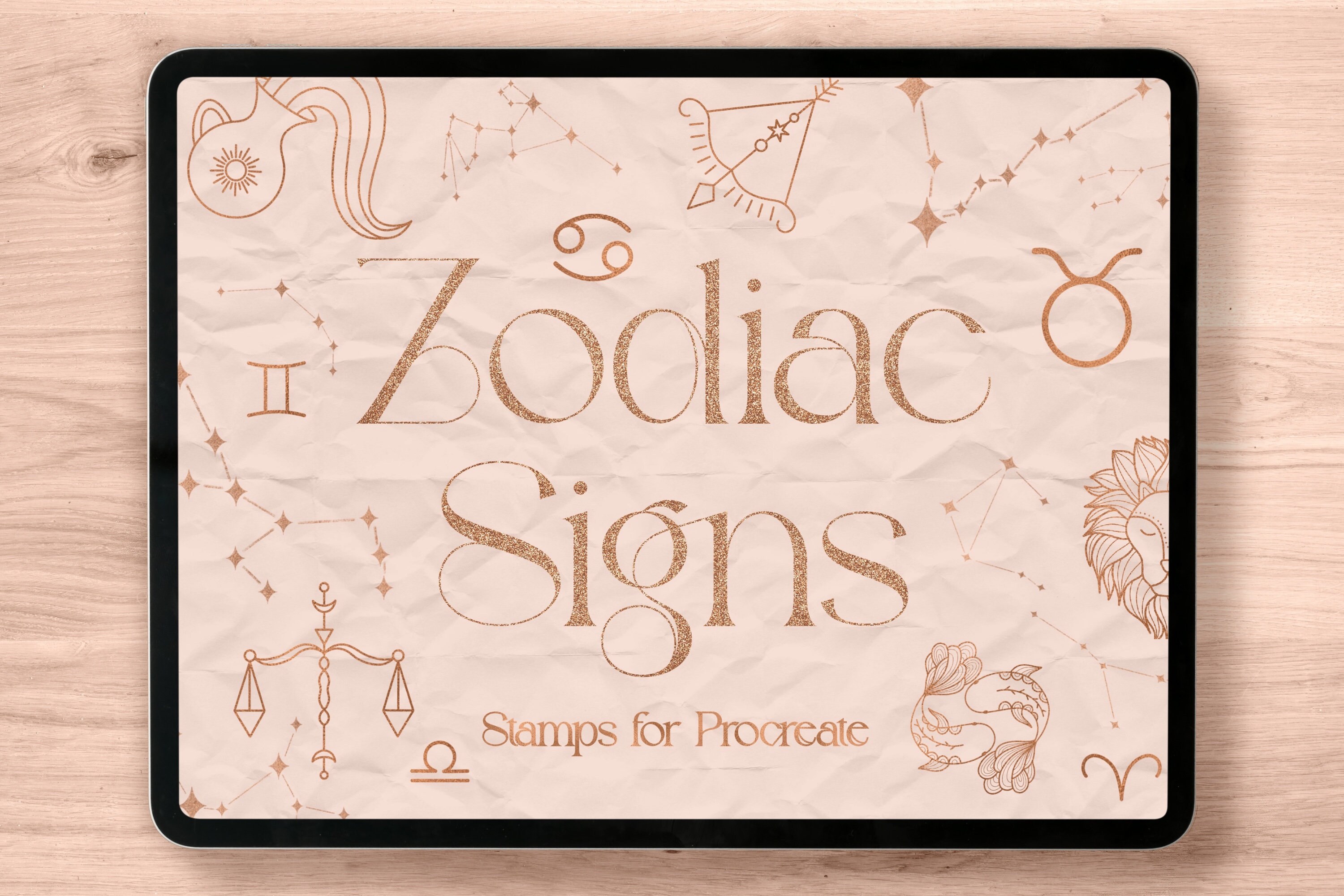 Zodiac Signs Stamps for Procreate Digital Brush Instant - Etsy