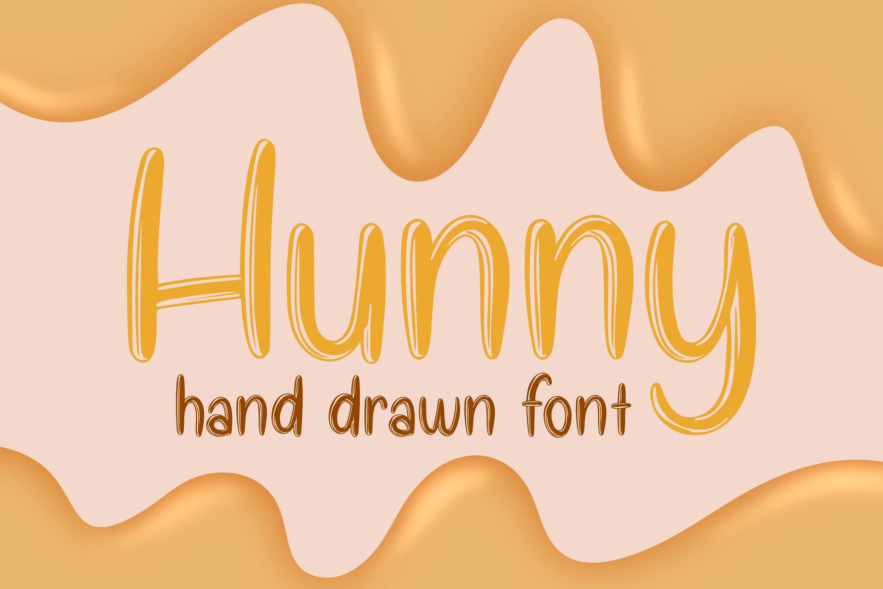 Hunny Font Hand Drawn Font Handwritten Font Instant - Etsy
