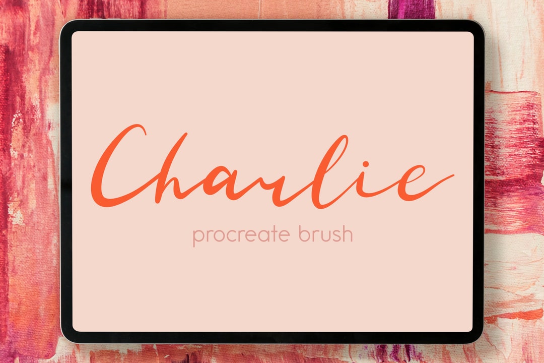 Charlie Lettering Procreate Brush, Calligraphy Brush, Digital Brush ...