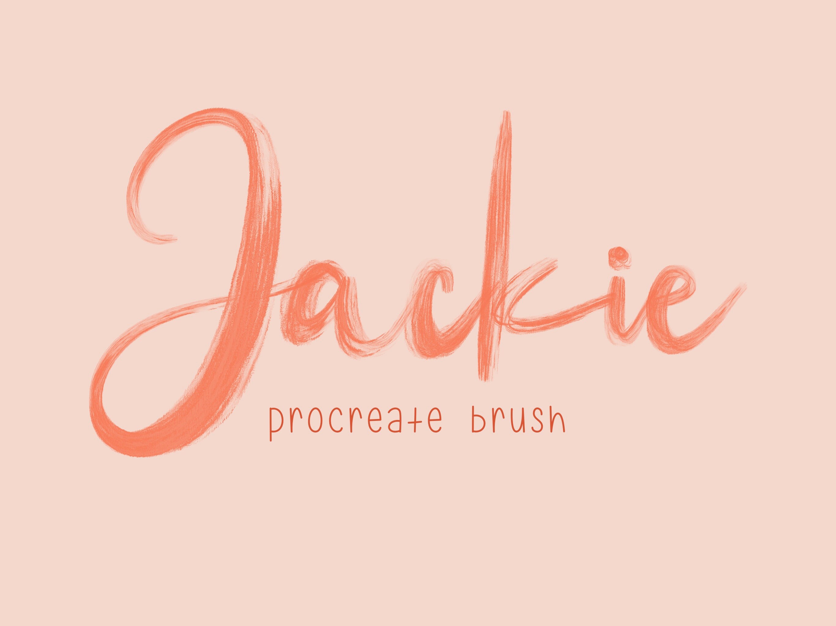 Jackie Calligraphy Brush Digital Brush Instant Download | Etsy