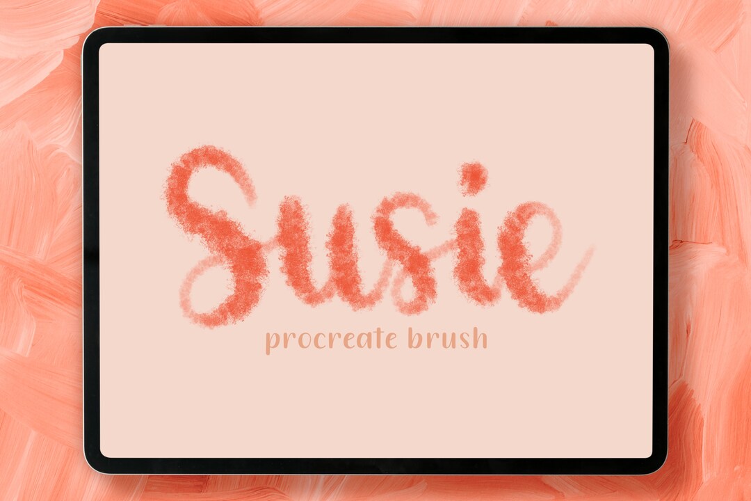Susie Procreate Lettering Brush, Digital Download, Instant Digital ...