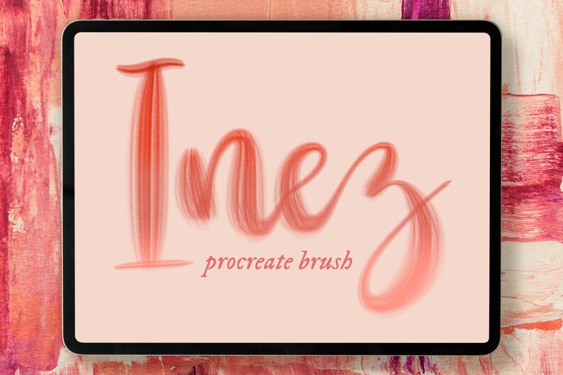Inez Procreate Lettering Brush Digital Download Instant - Etsy