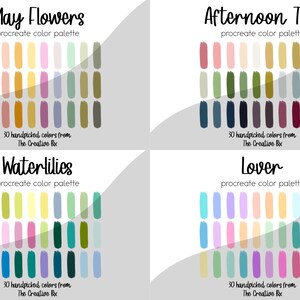 Spring Color Palette Bundle for Procreate, 420 Colors, Swatches ...
