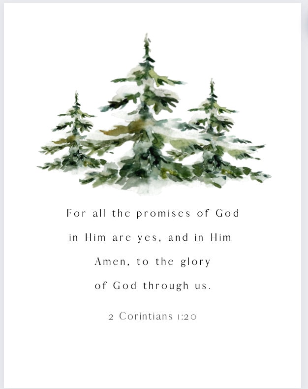 WINTER | Scripture Card Set - Watercolor Illustrated Pack - Etsy