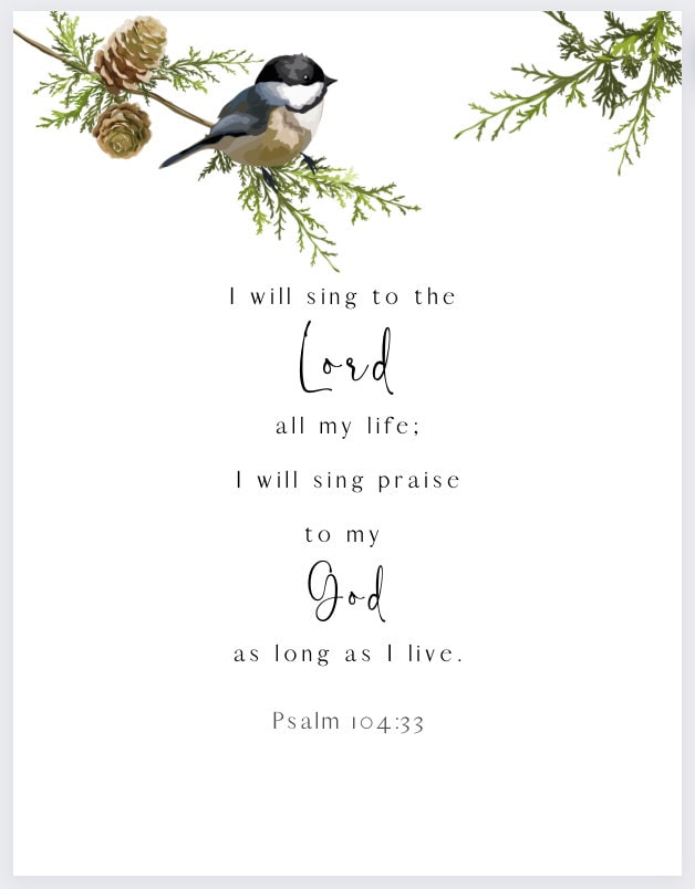 WINTER Scripture Card Set Watercolor Illustrated Pack - Etsy