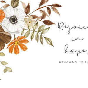 Floral Scripture Card Set Watercolor Illustrated Pack 12 - Etsy