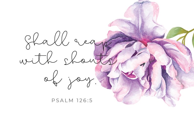 Floral Scripture Card Set Watercolor Illustrated Pack 12 - Etsy