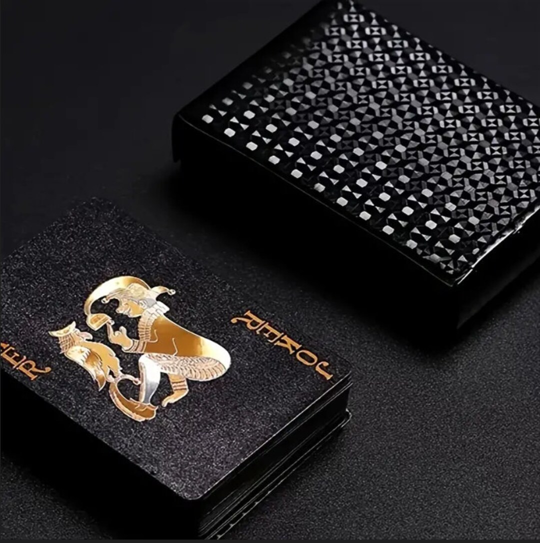 Waterproof Black Playing Cards, Cards, Deck of Cards, Black Cards ...