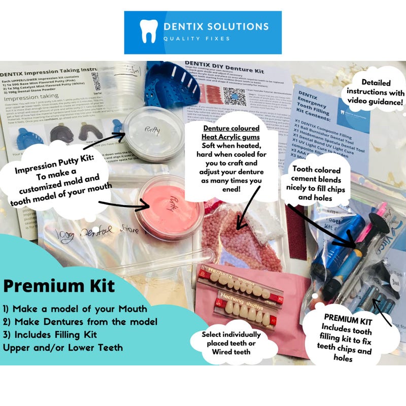 Diy Denture Kit - Etsy