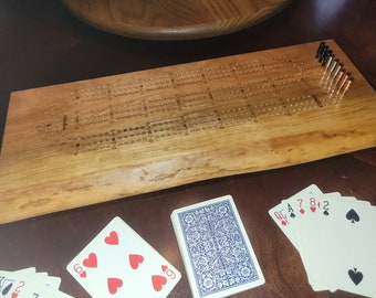 Solid Wood Cribbage Board - Etsy