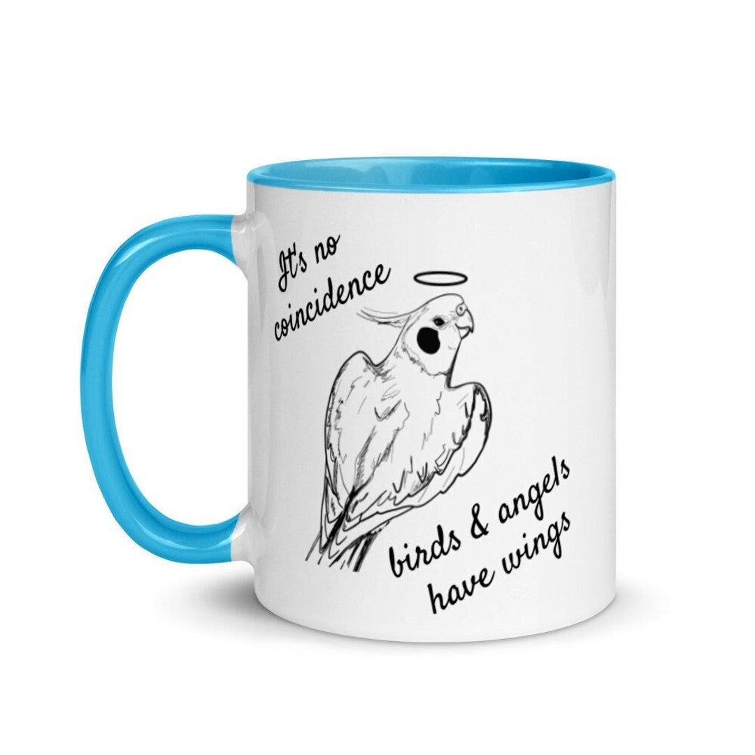 Birds and Angels Have Wings Mug, Angel Cockatiel, Bird Gift for ...