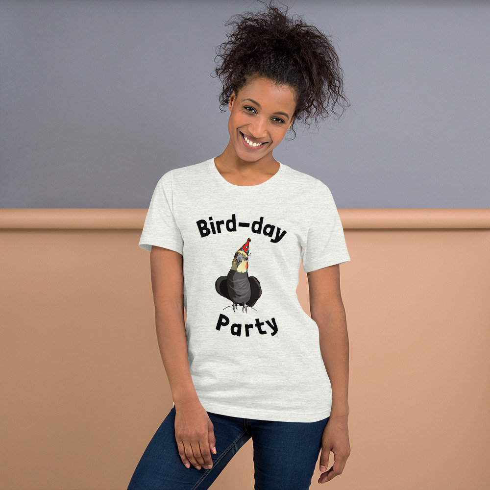 Cockatiel Bird-day Birthday Party Short-sleeve Unisex T-shirt for ...