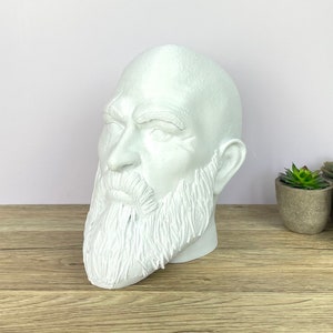 Kratos God of War Headphone Stand - 3D Printed - Paintable Bust - Home ...