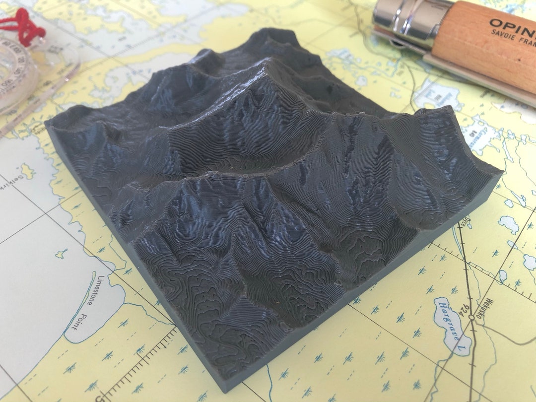 Mt Everest 3D Topographical Map 3D Printed - Etsy