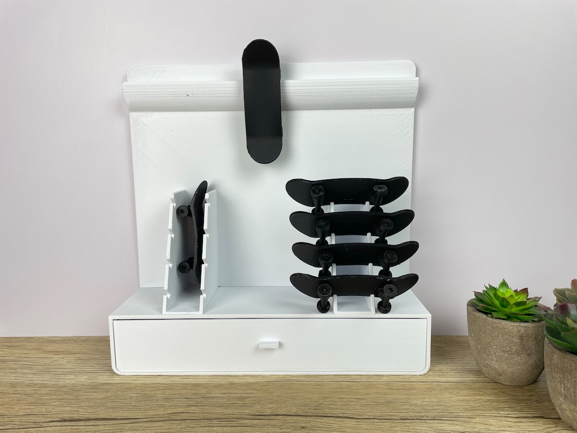 Tech Deck Stand With Drawer Holds 20 Tech Decks Multiple - Etsy