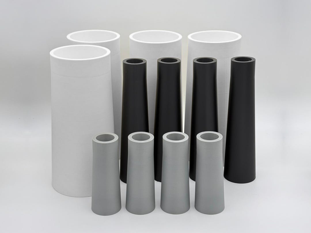 Circular Table Leg Extenders / Risers - All Sizes - All Colours - Pack ...