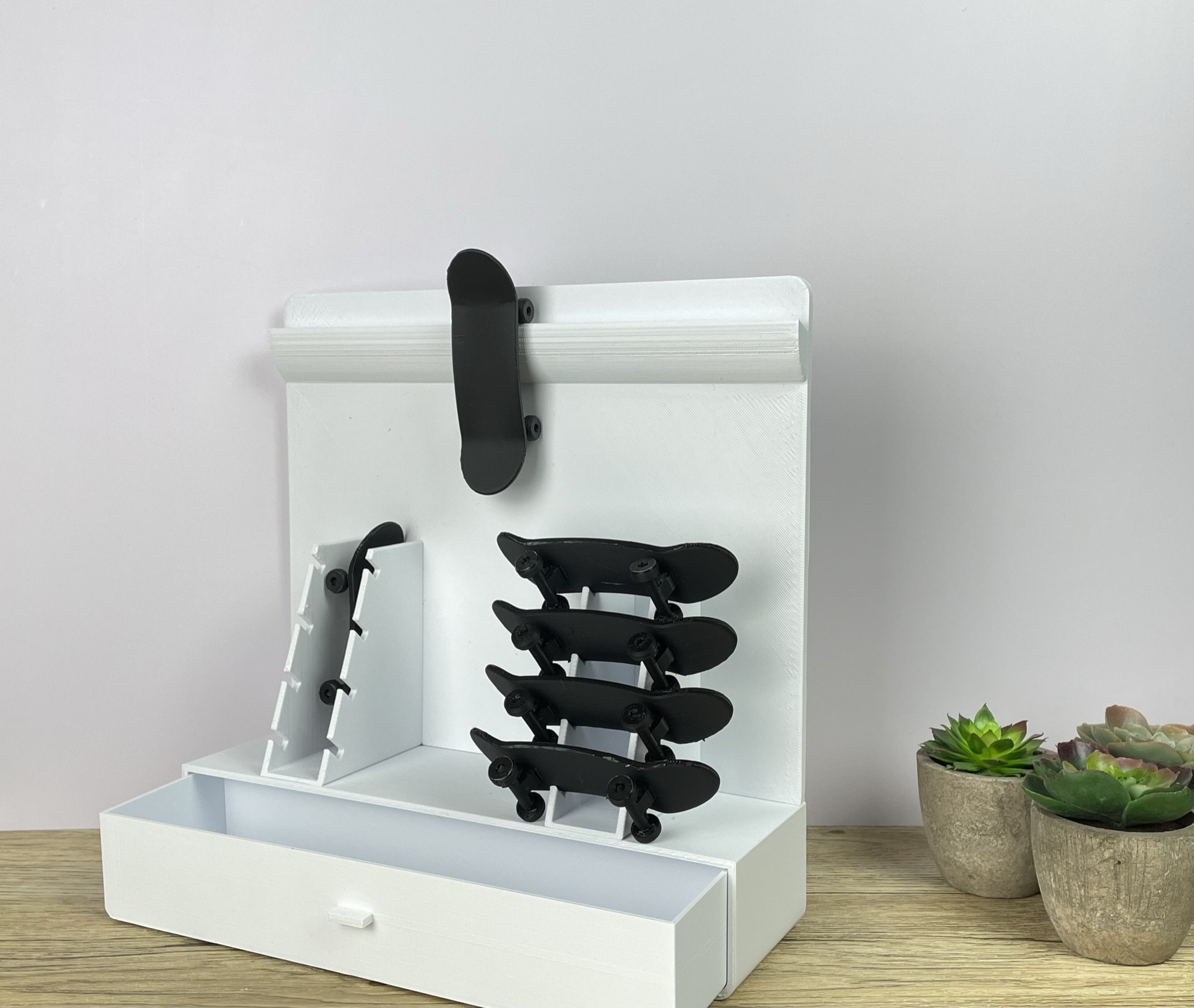 Tech Deck Stand With Drawer Holds 20 Tech Decks Multiple - Etsy