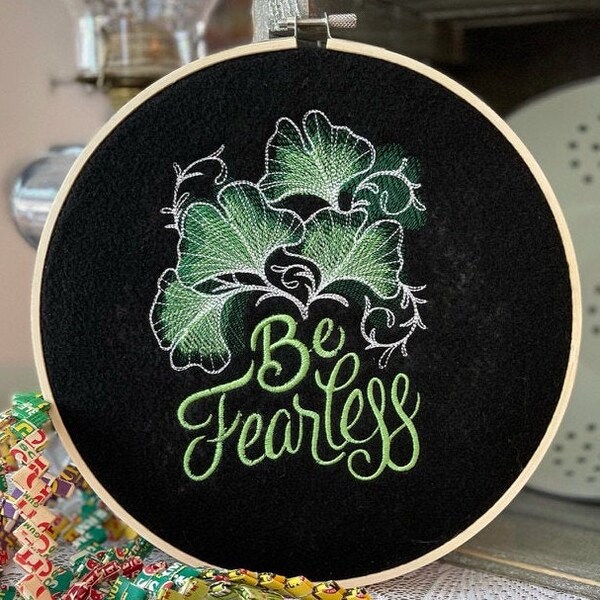 Fire Word Art Embroidery - Etsy