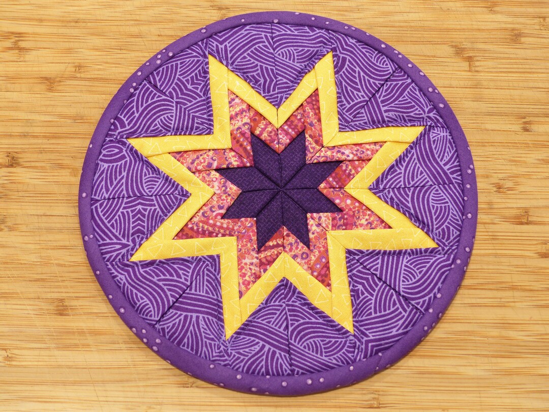 Folded Star Pot Holder - Regal Colors - Etsy